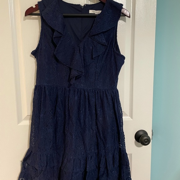 Francesca's Collections | Dresses | Francescas Navy Blue Lace Summer ...